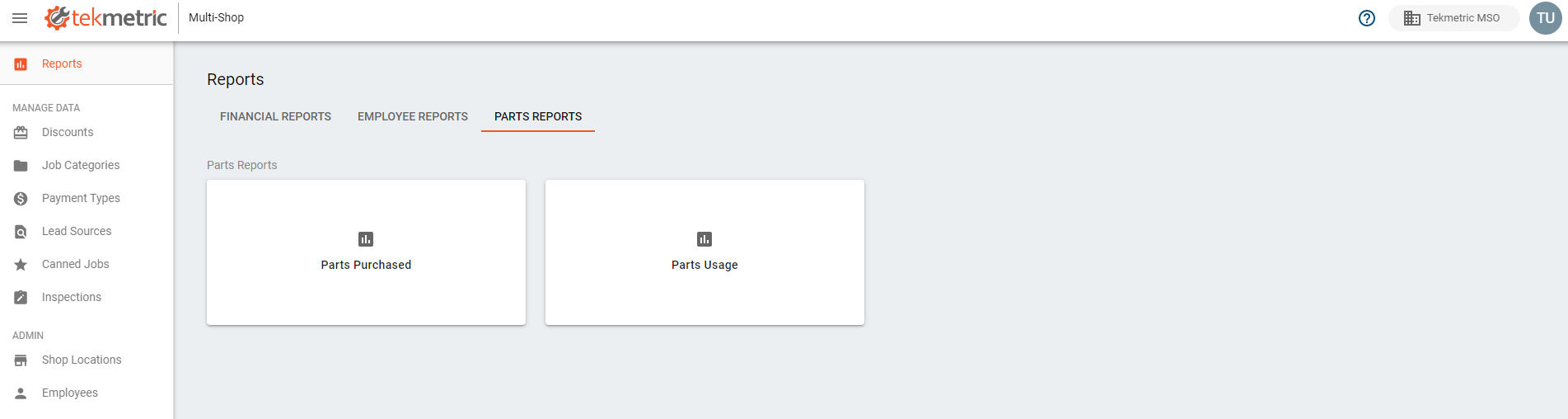 Tekmetric Multi-Shop: Reporting – Tekmetric