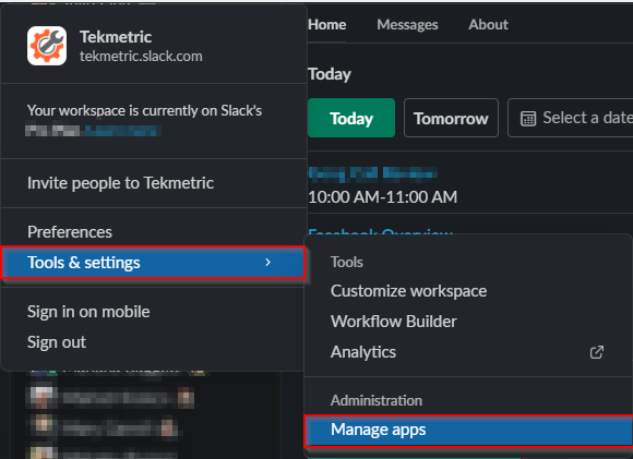 Slack Integration Setup Guide – Tekmetric