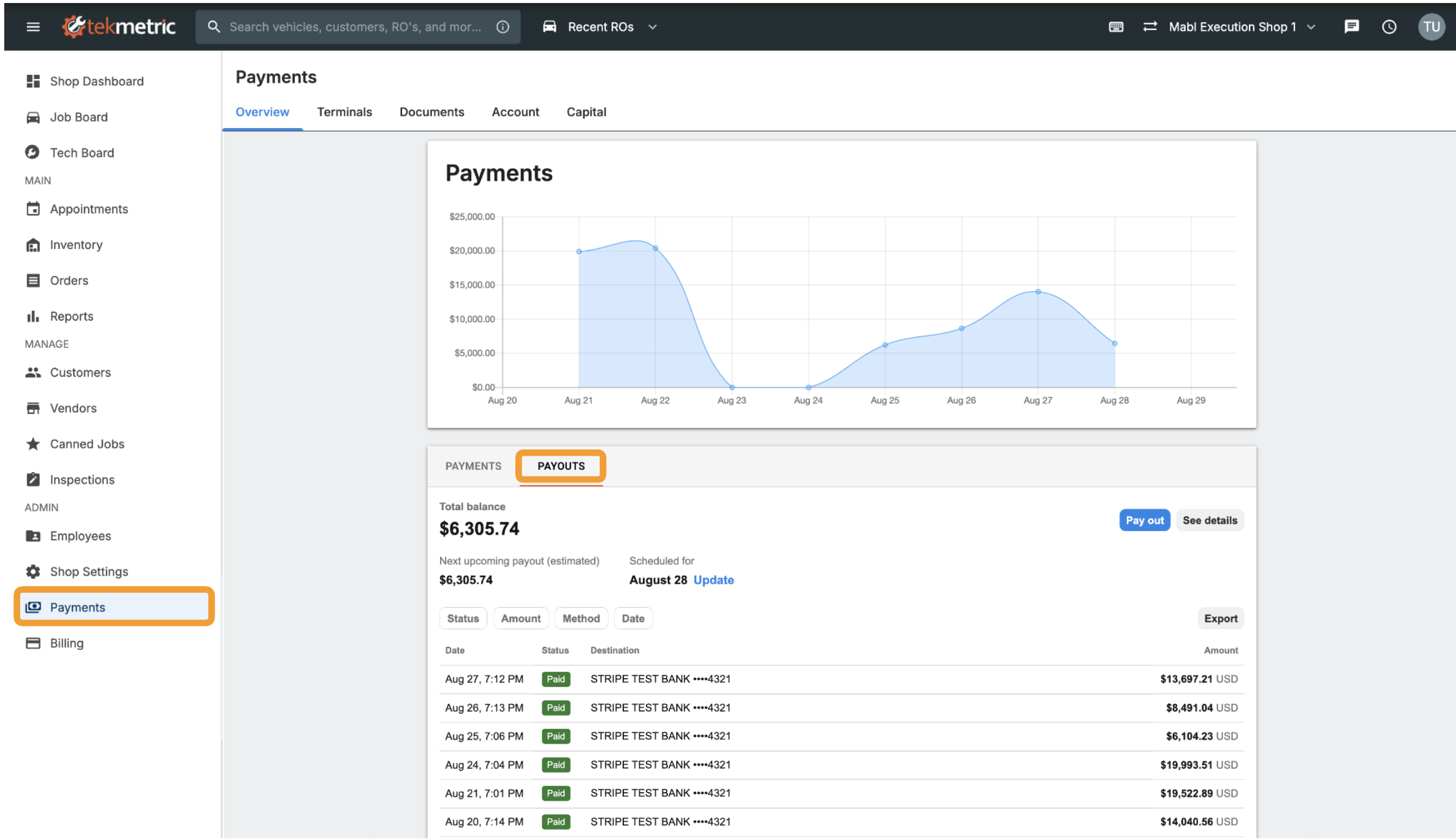 Instant Payouts – Tekmetric