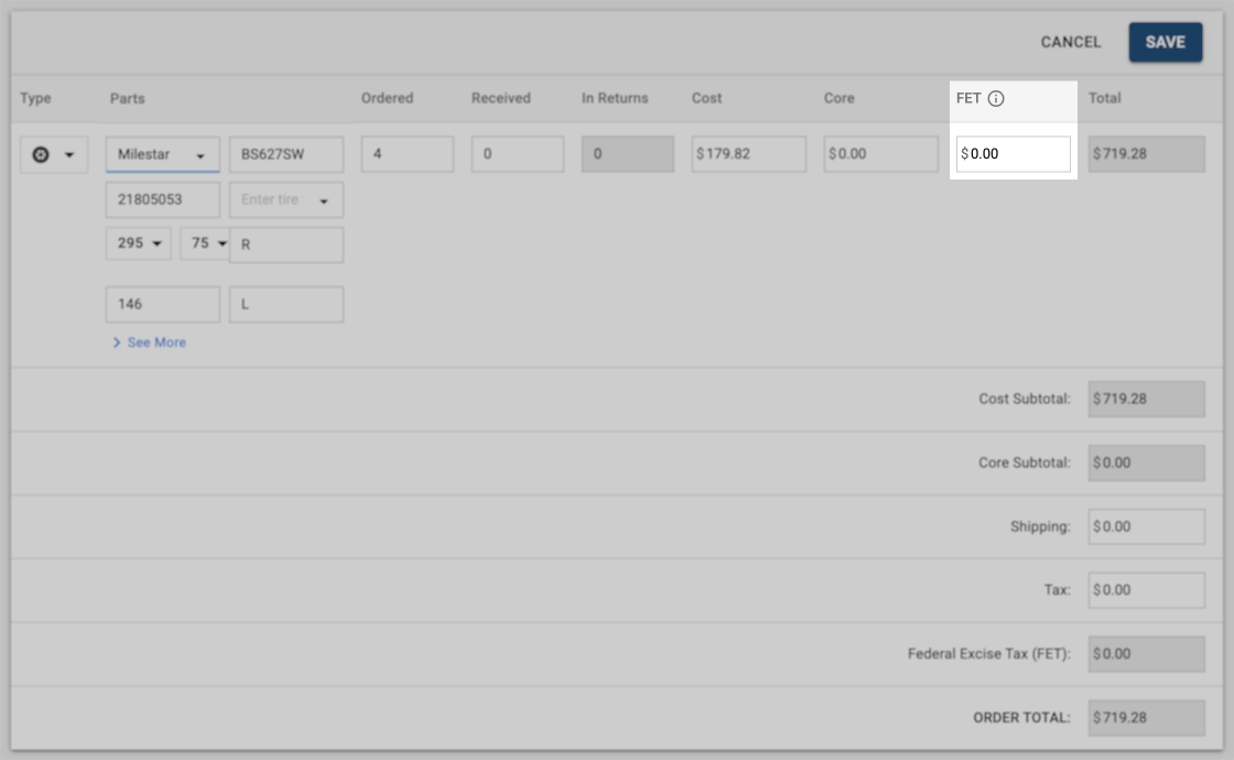 Federal Excise Tax (FET) – Tekmetric
