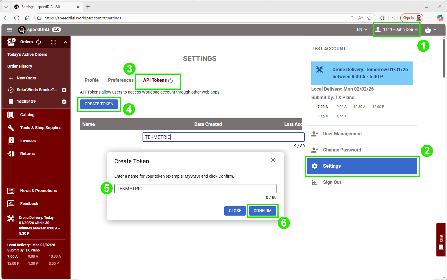 Worldpac speedDIAL 2.0 Set Up – Tekmetric